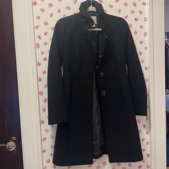 J. Crew | Jackets & Coats | J Crew Wool Blend Knee Length Coat With ...